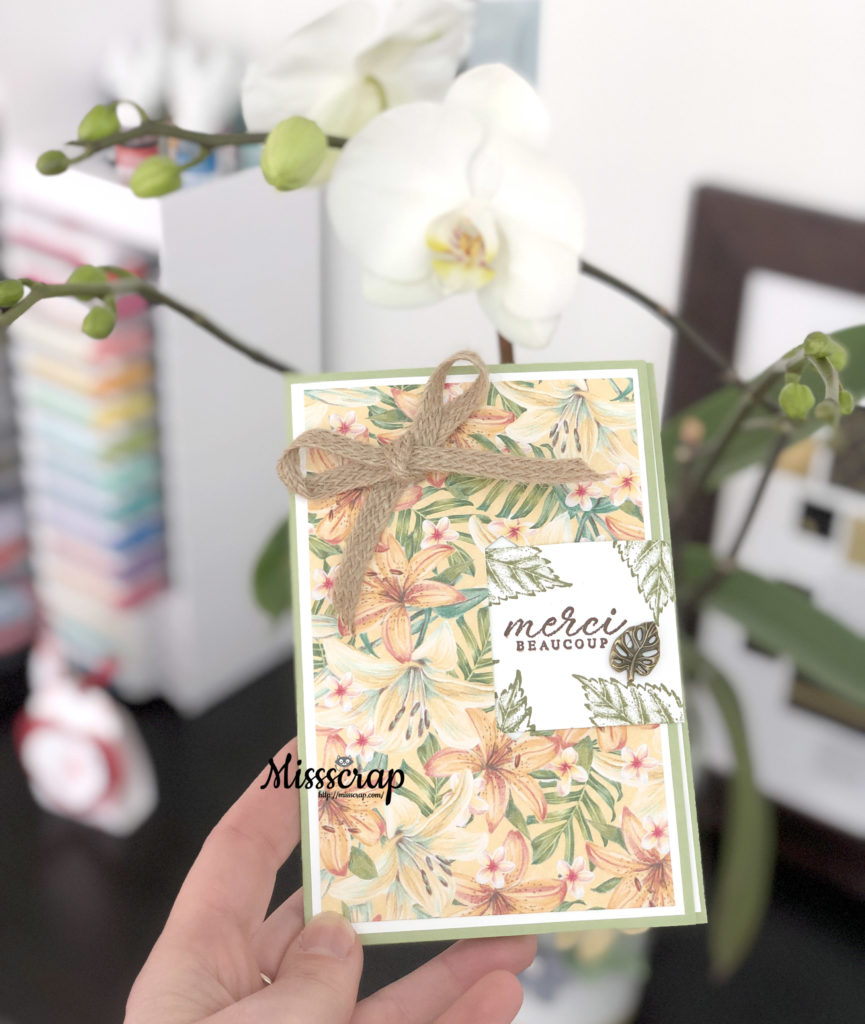 Buckle card tutorial / tutoriel de la carte avec une boucle - Missscrap