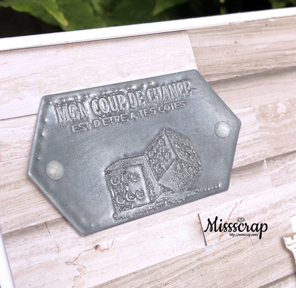 Projet de la semaine: effet faux metal / faux metal effect - Missscrap