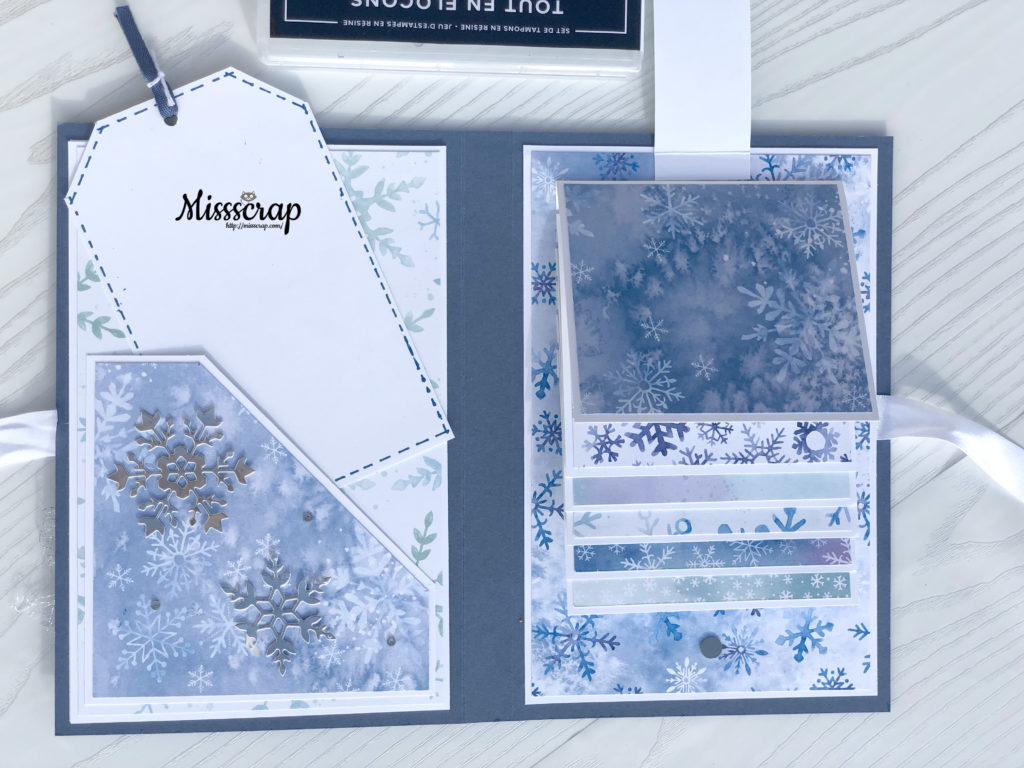 Atelier: mini album d'hiver / Winter mini book - Missscrap