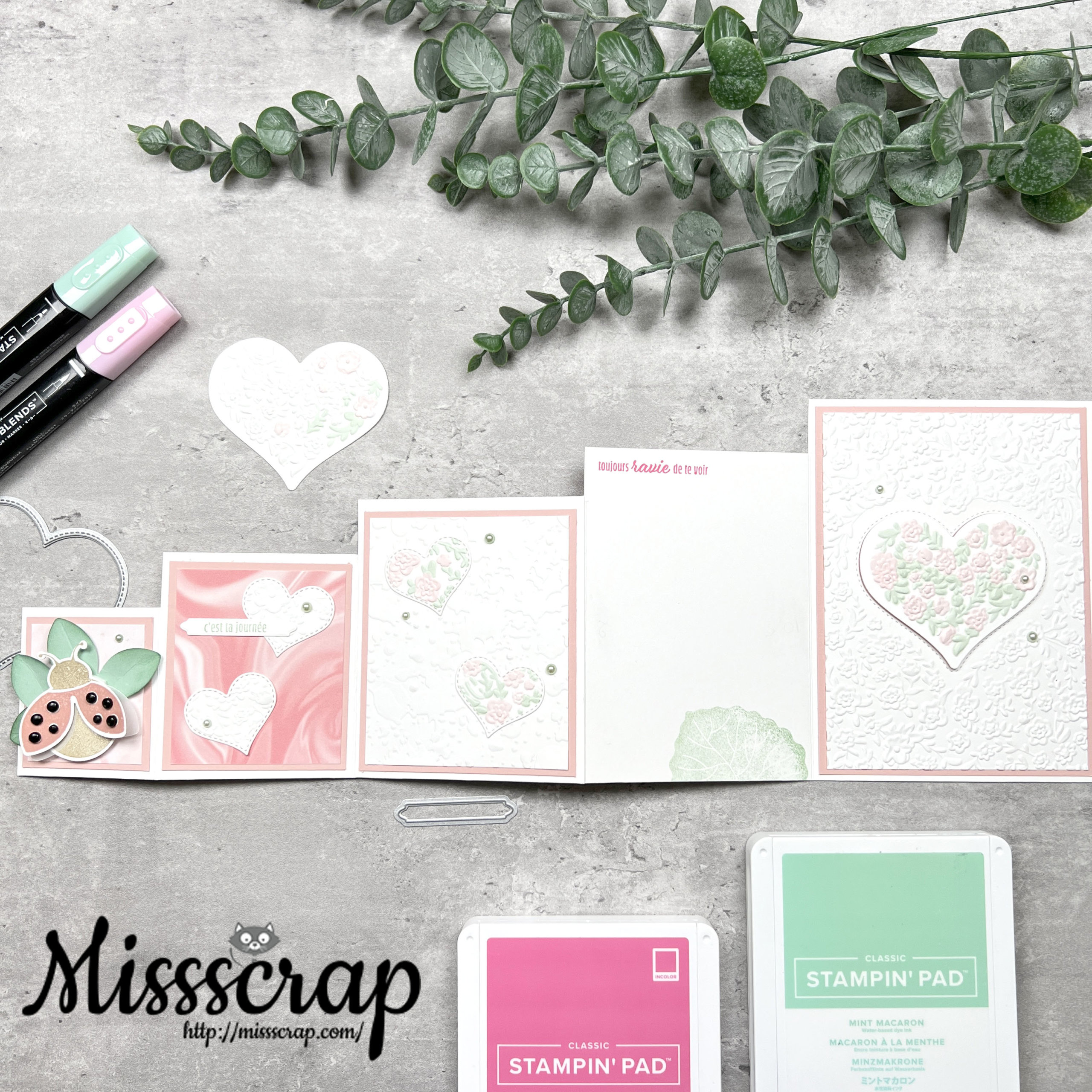 Live Fb #116: 5 panels card / Carte à 5 panneaux (Tutoriel) - Missscrap