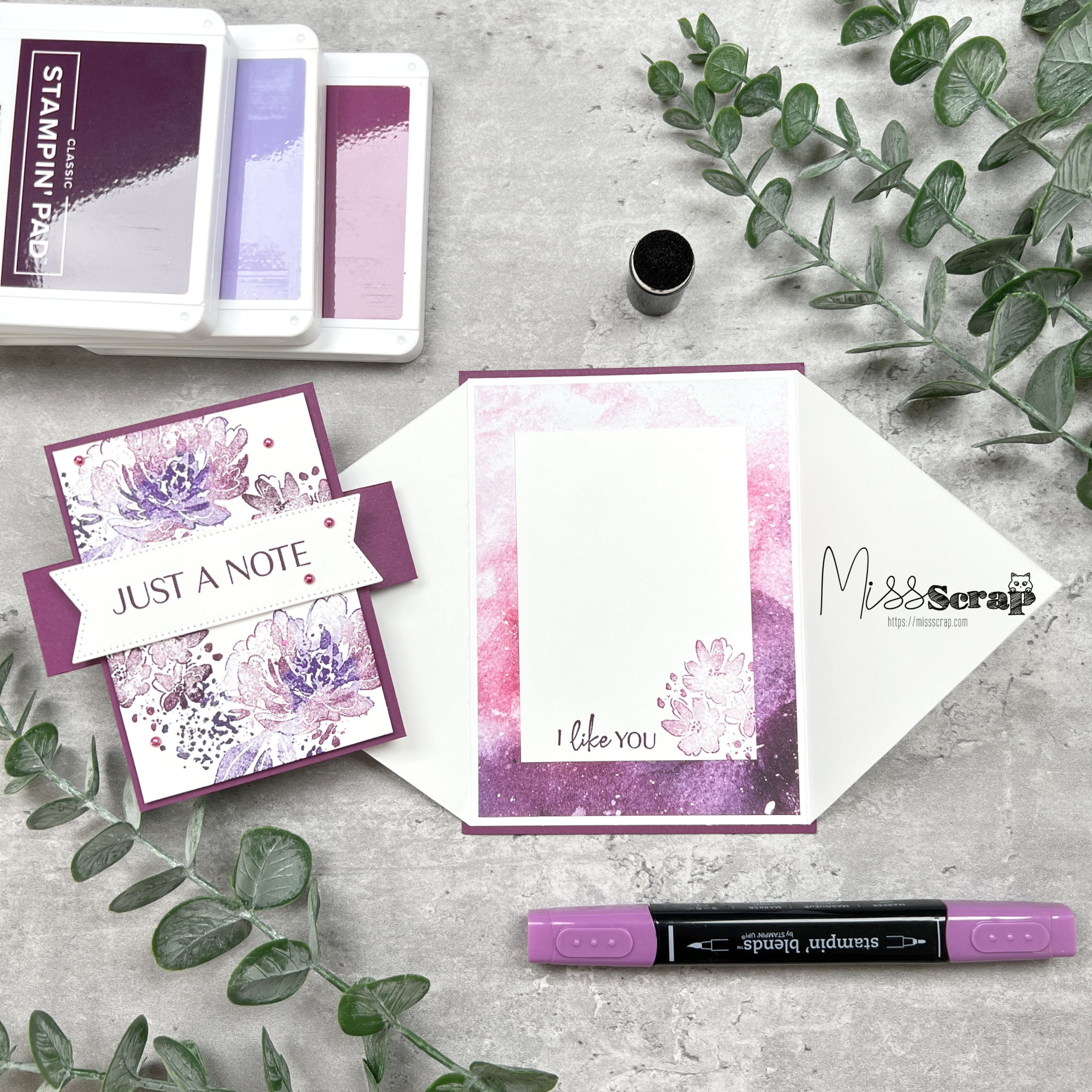 Live #126: La carte bandeau / Belly band card (tutoriel) - Missscrap