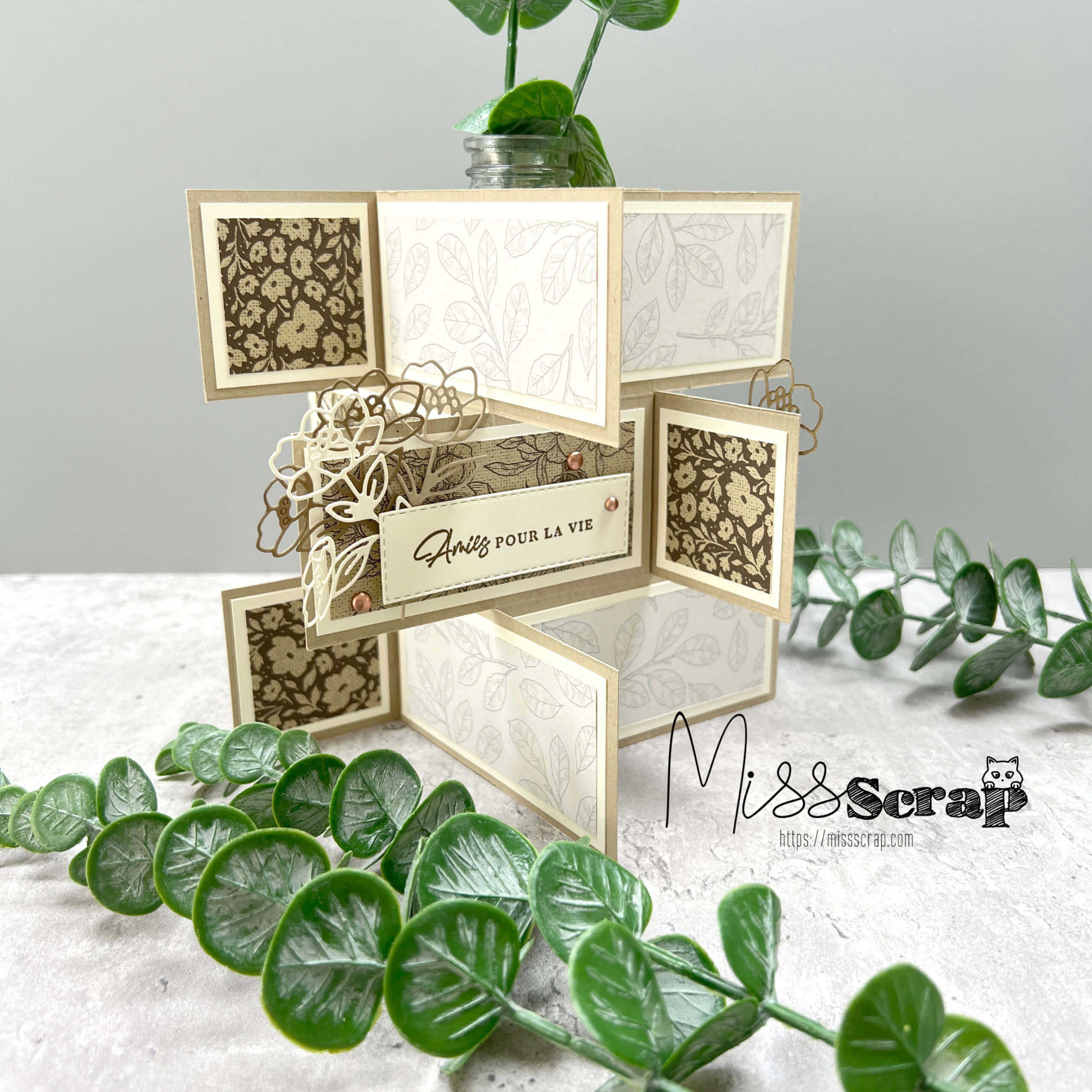 Live #142: Tower block card / carte tour (tutoriel) - Missscrap