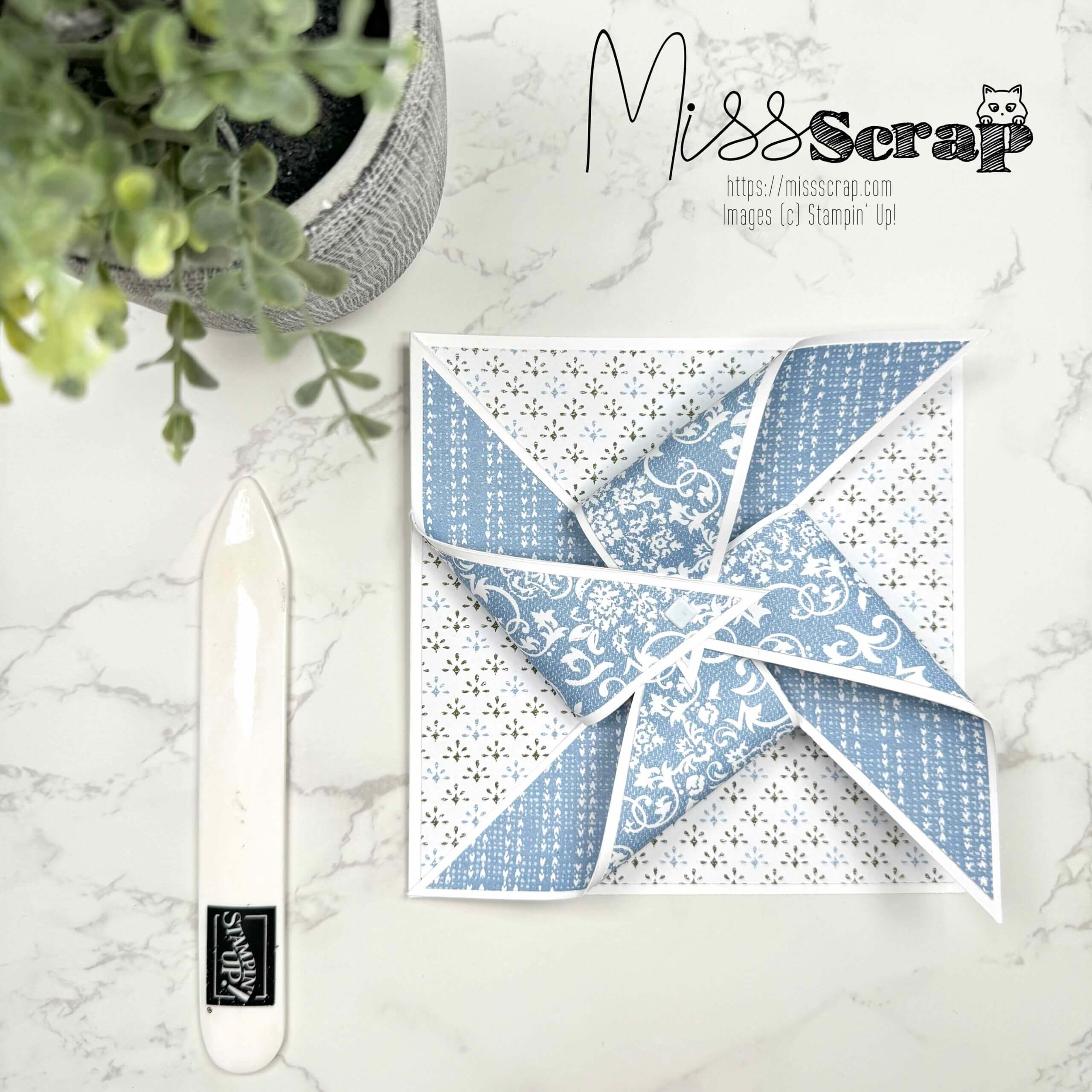 Live #215: Carte moulin à vent / pinwheel card (tutoriel en vidéo ...